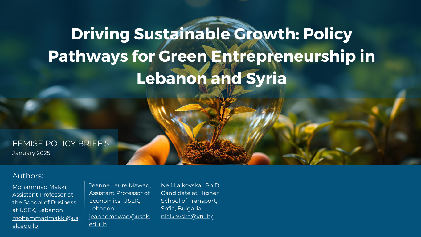 Policy Brief 5: Driving Sustainable Growth: Policy Pathways for Green ...