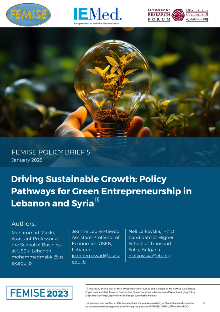 Policy Brief 5: Driving Sustainable Growth: Policy Pathways for Green Entrepreneurship in ...